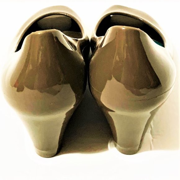 OKA b. | Shoes | Oka B Taupe Solid Rubber Wedge Heels | Poshmark